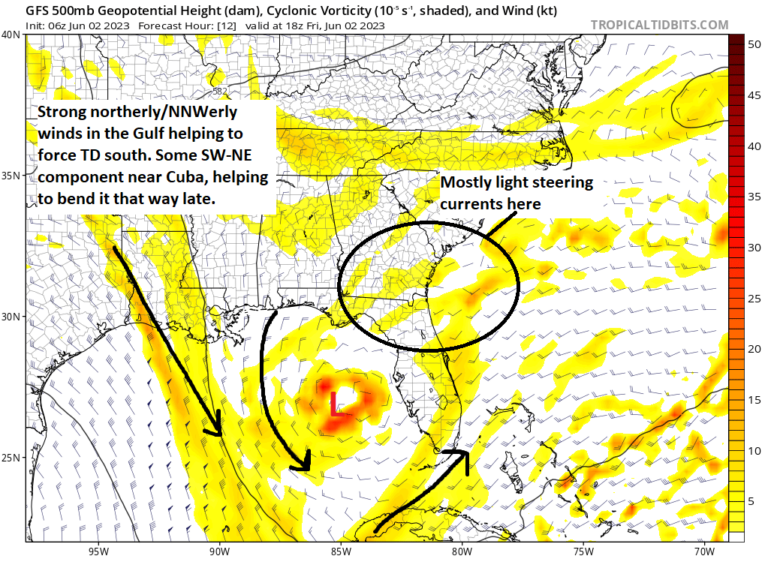 Tropical Depression 2 struggling over the open Gulf; isolated heavy ...