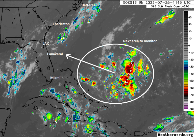 July 25, 2023 outlook: A new area to watch in the Atlantic – The Eyewall
